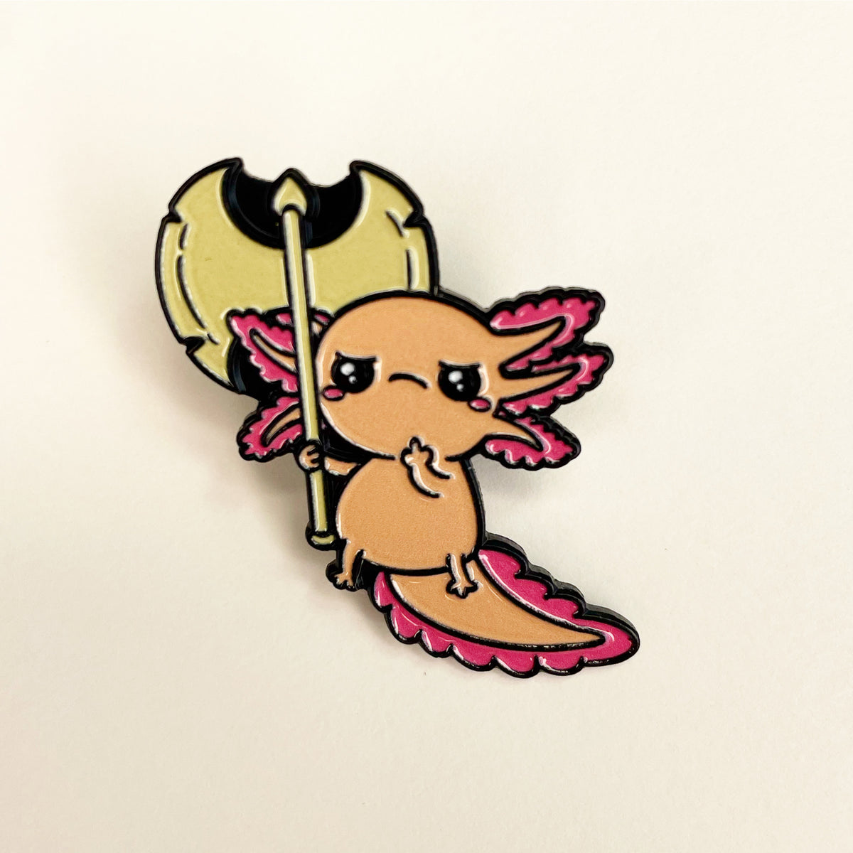 Axolotl Enamel Pin – Never Stay Dead
