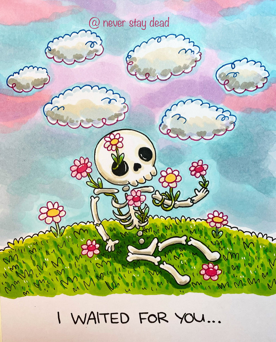 Mini Original ‘I Waited For You’ Drawing (A5) – Never Stay Dead