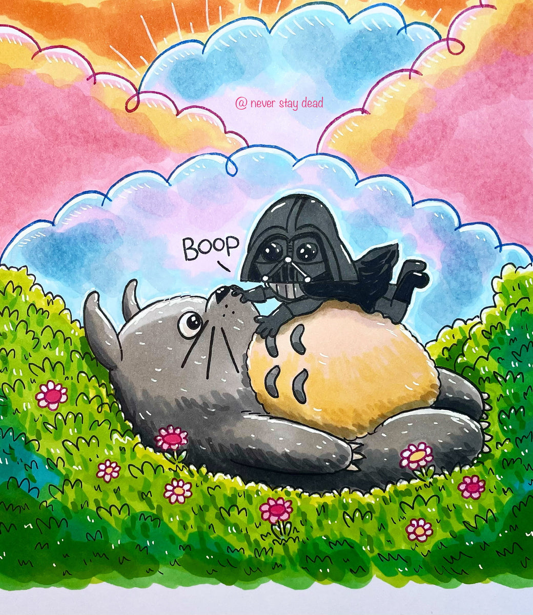 Mini Original ‘Boop’ Drawing (A5) – Never Stay Dead