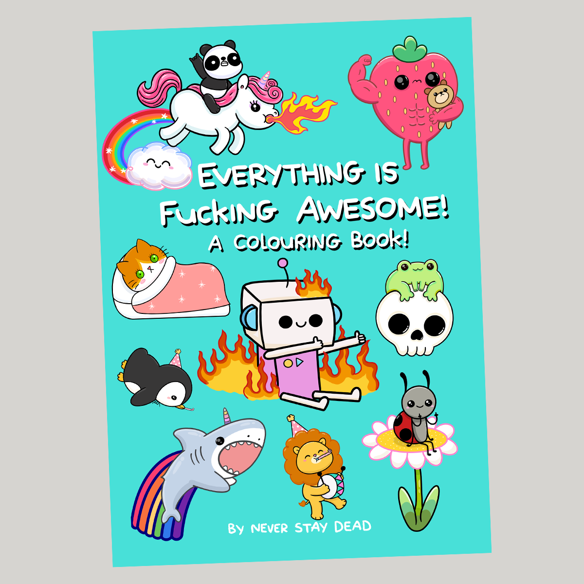 Pre-Order ‘Awesome’ Colouring Book (Restocked November 8th) – Never ...