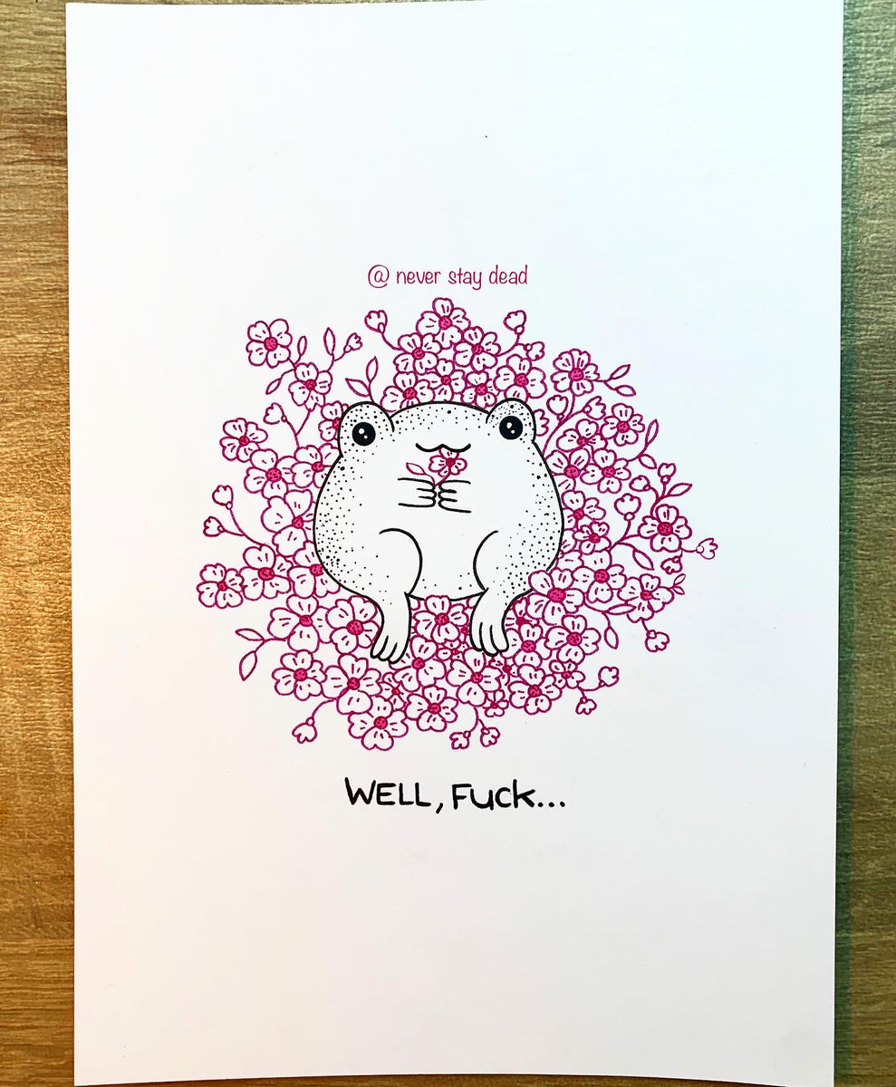 Mini Original ‘Well...’ Doodle (A5) – Never Stay Dead